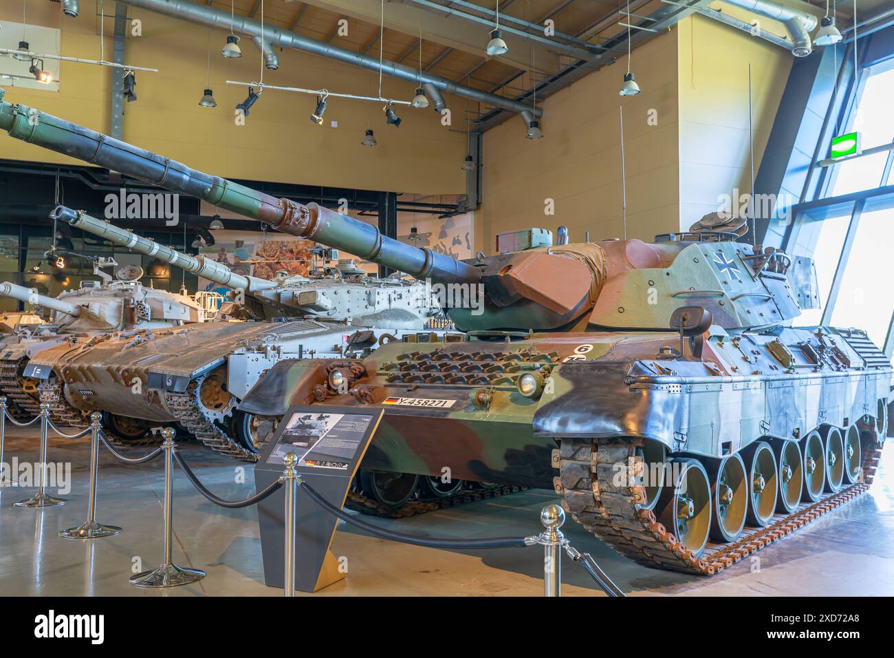 Amman, Jordan - May 4, 2024: 1960s German Leopard 1 tank, symbol of ...