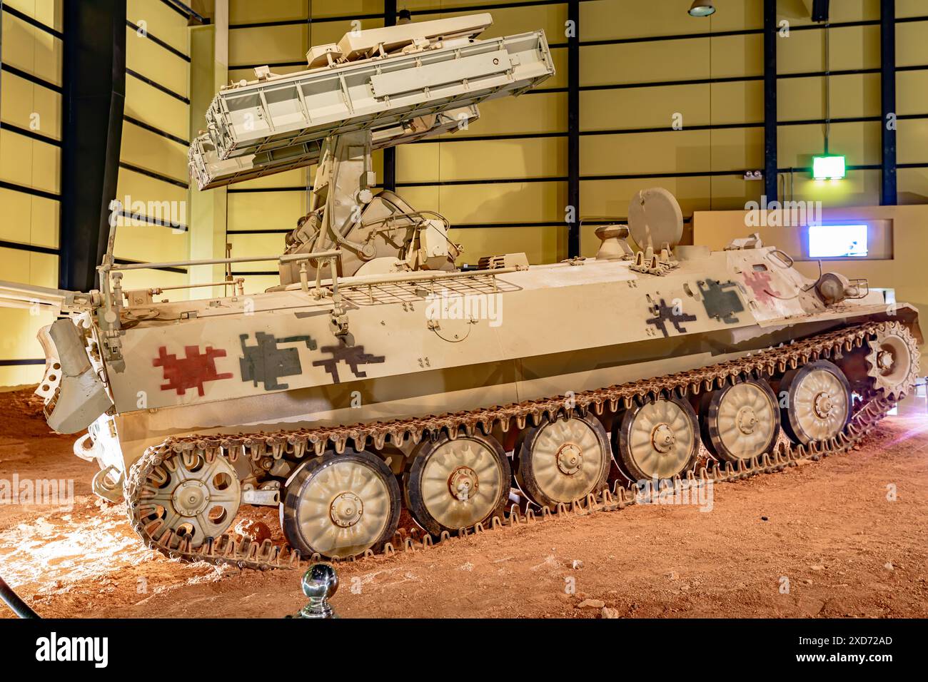 Royal Tank Museum, Amman, Jordan - May 4, 2024: Soviet-made 9k35 STRELA ...