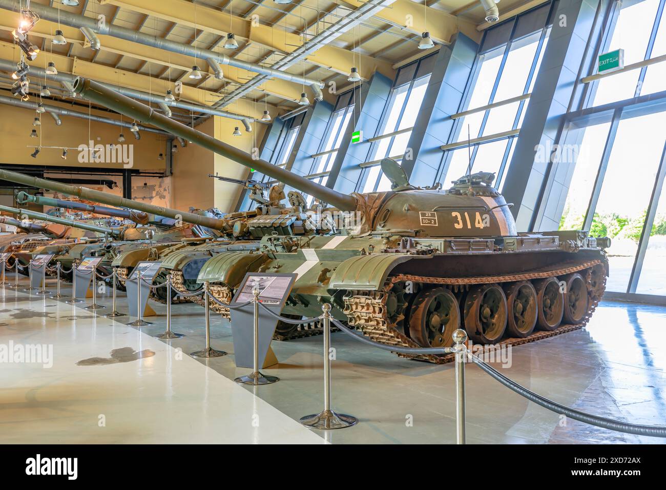 Royal Tank Museum, Amman, Jordan - May 4, 2024: T-54 SovieT-era battle ...