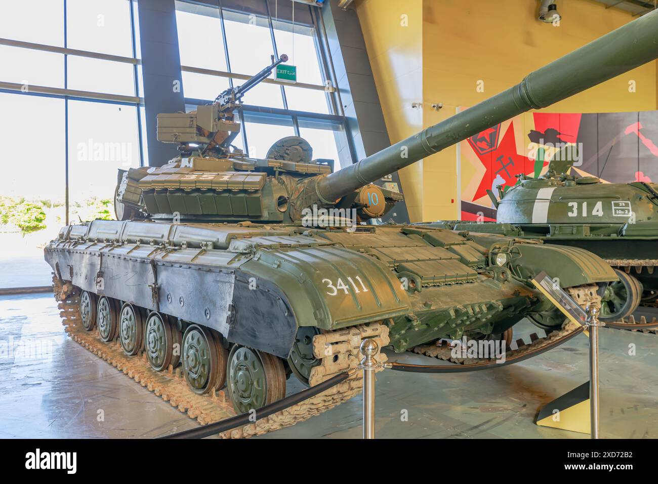 Royal Tank Museum, Amman, Jordan - May 4, 2024: T-64 Soviet tank ...