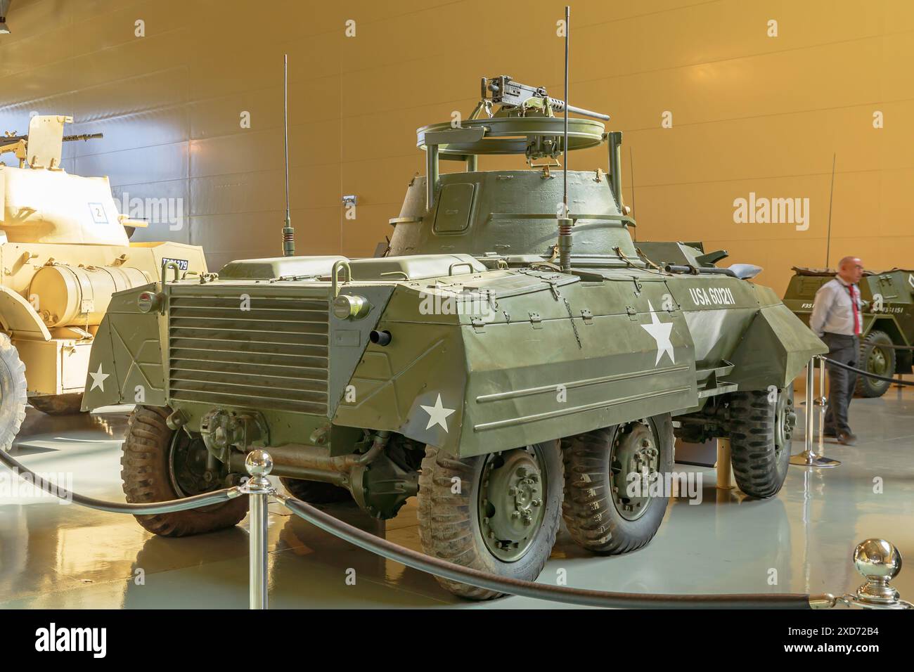 Royal Tank Museum, Amman, Jordan - May 4, 2024:Authentic M8 Greyhound ...