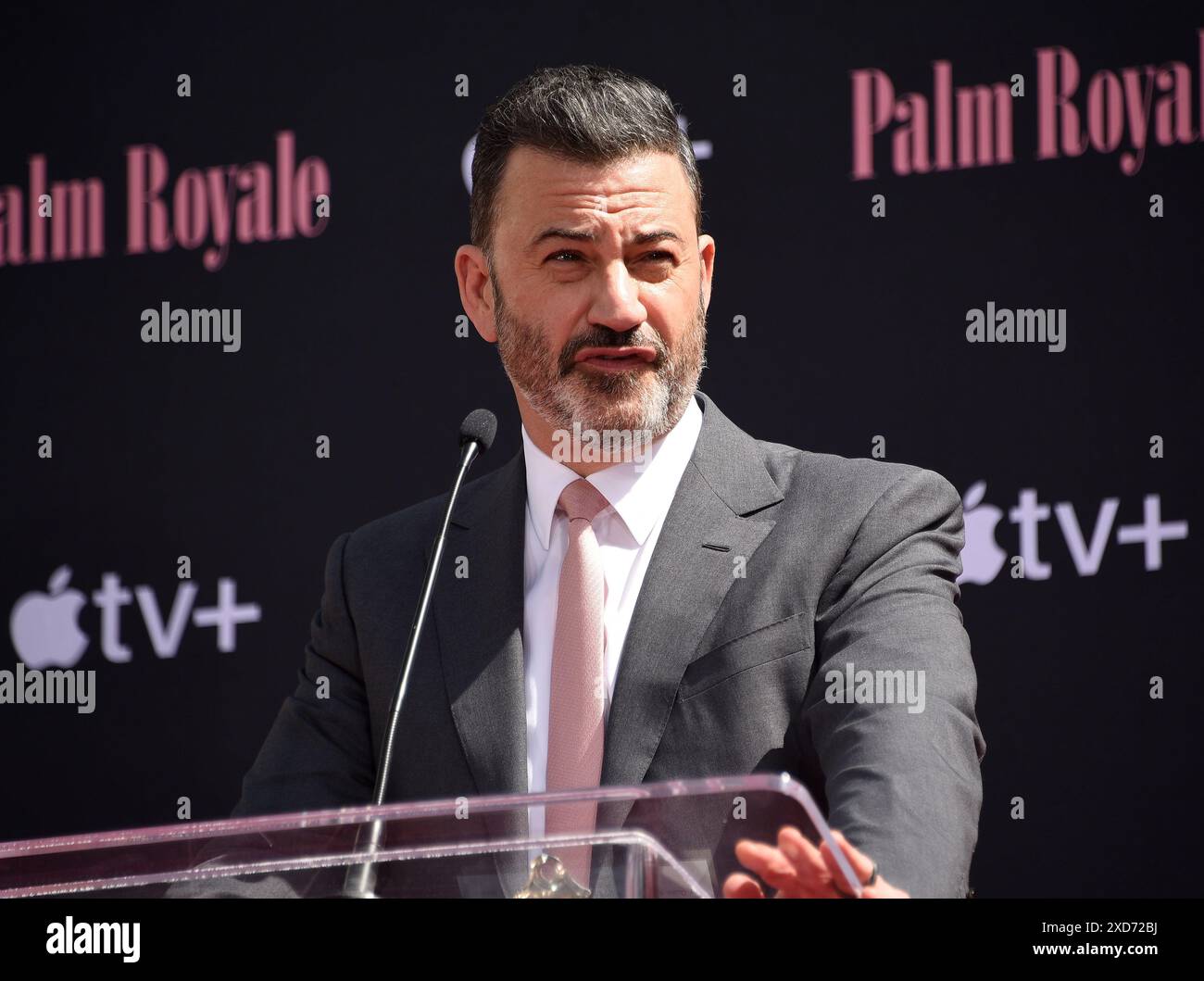 Hollywood, USA. 20th June, 2024. Jimmy Kimmel arriving to the Carol ...