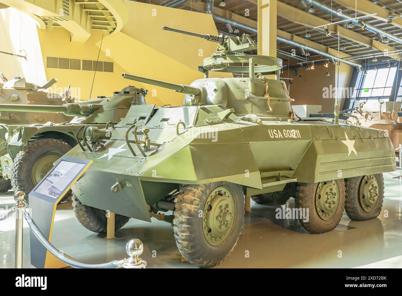Royal Tank Museum, Amman, Jordan - May 4, 2024:Authentic M8 Greyhound ...