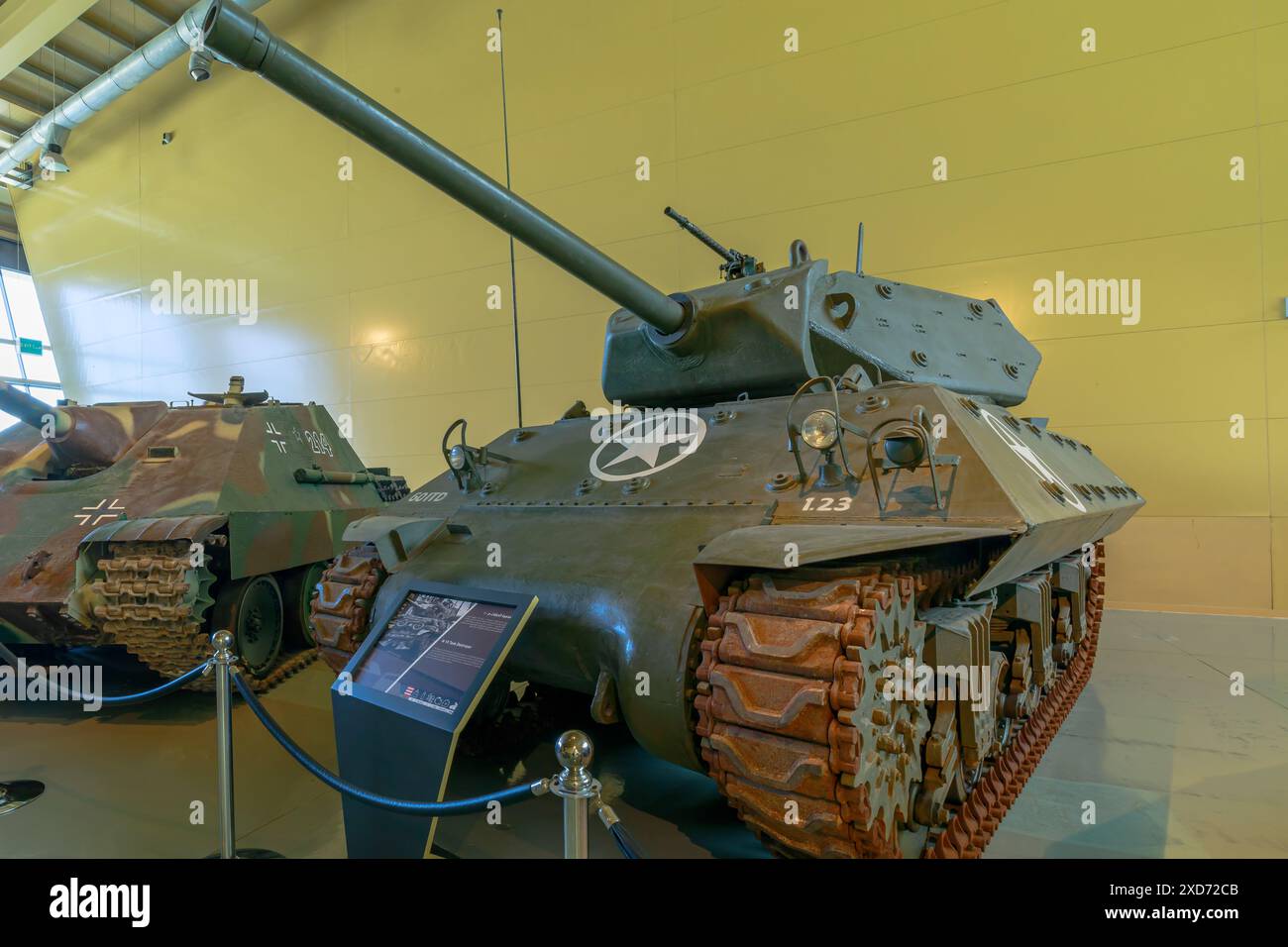 Royal Tank Museum, Amman, Jordan - May 4, 2024: American M10 tank ...