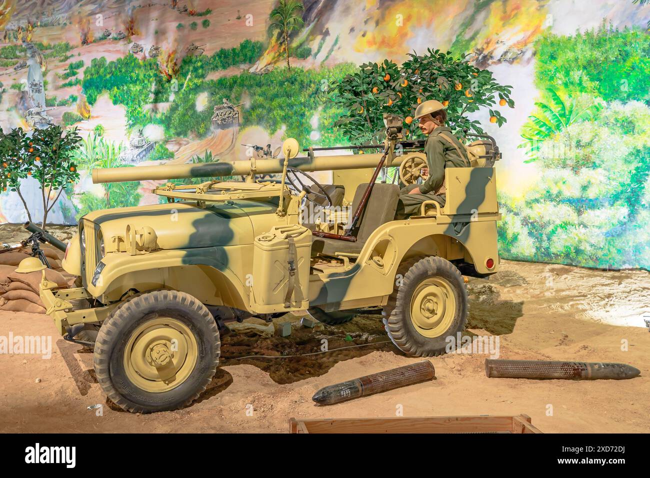 Royal Tank Museum, Amman, Jordan - May 4, 2024: Authentic American M40 ...