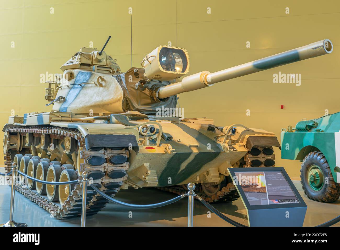Royal Tank Museum, Amman, Jordan - May 4, 2024: M60 A1 main battle tank exhibited at the Royal ...