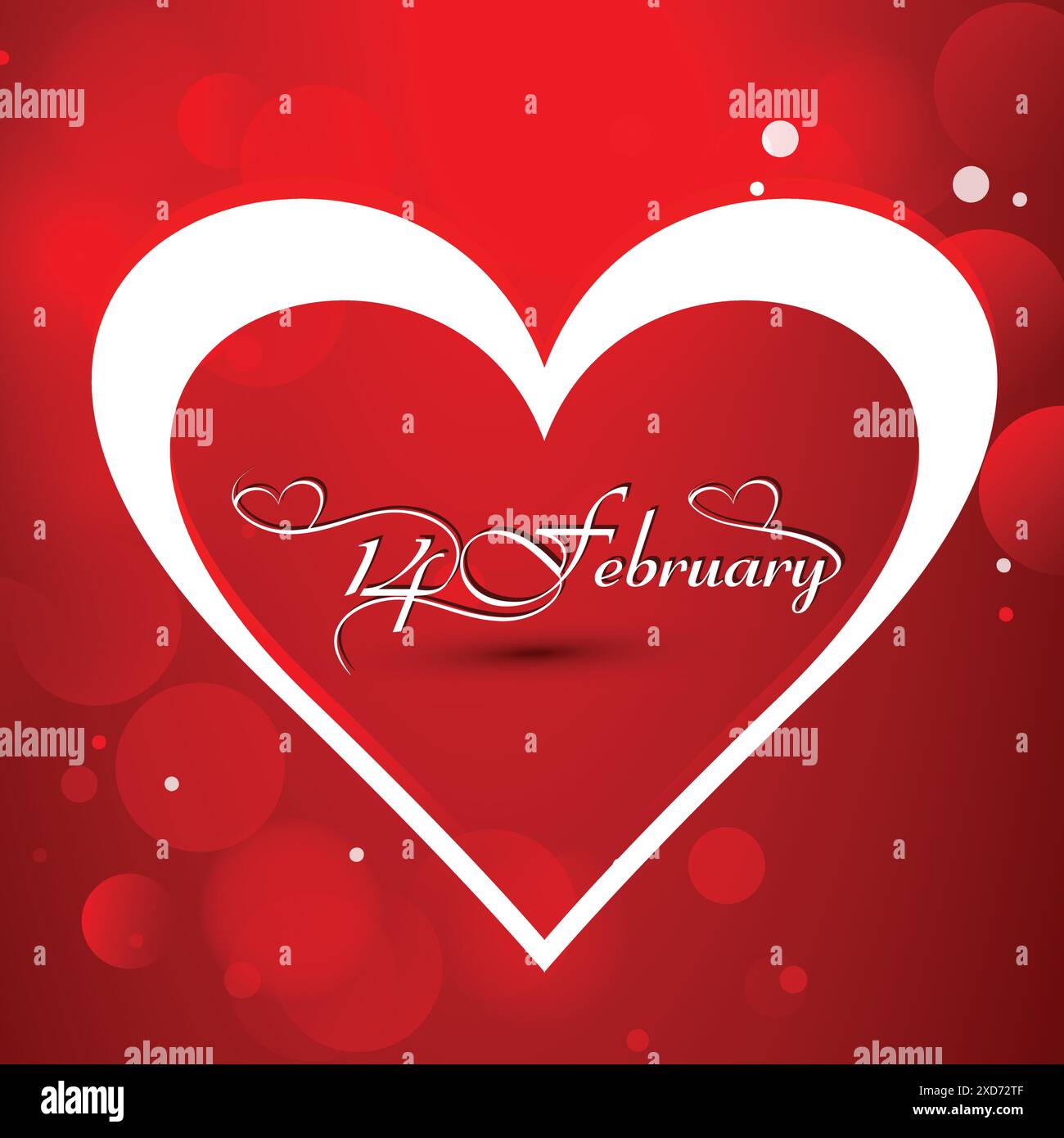 shiny red love background vector design illustration Stock Vector Image ...