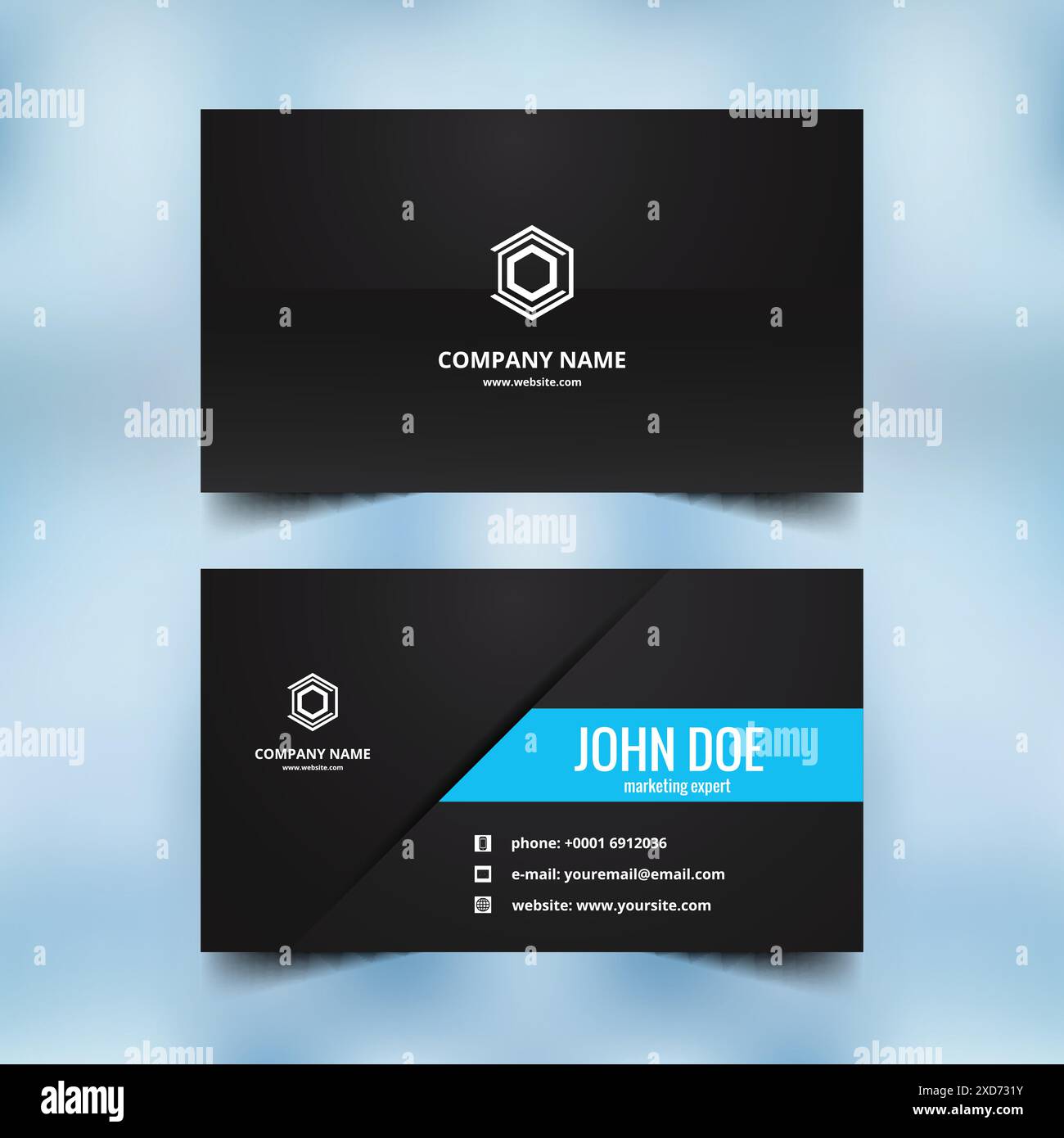 beautiful visiting card vector design illustration Stock Vector Image ...