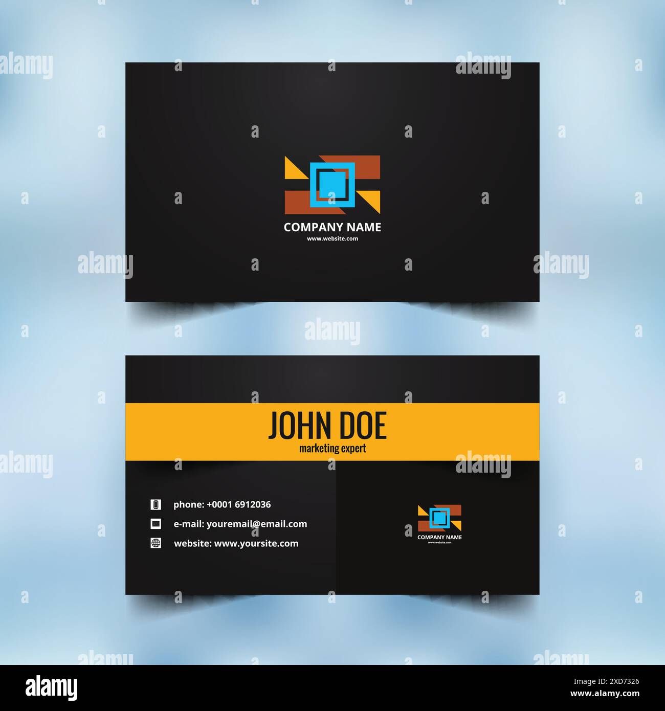 creative visiting card vector design illustration Stock Vector Image ...