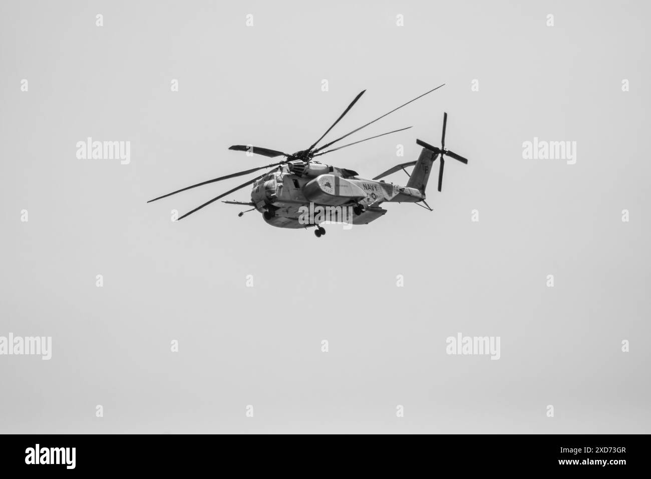 Modern US Navy Helicopter Flying in the Air Stock Photo - Alamy