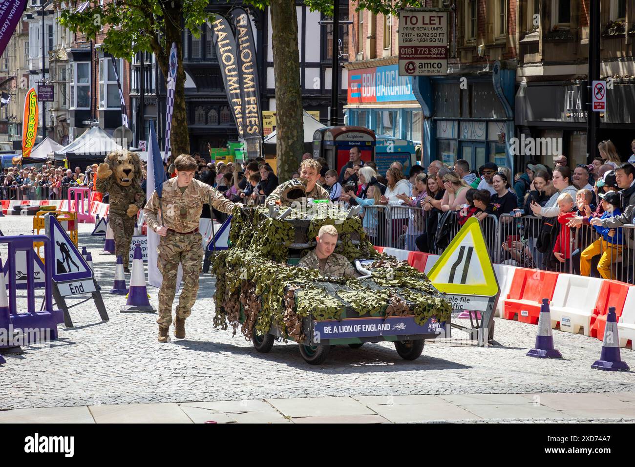 Krazy Races Warrington. Unique hand-made soap-box vehicles took part in ...