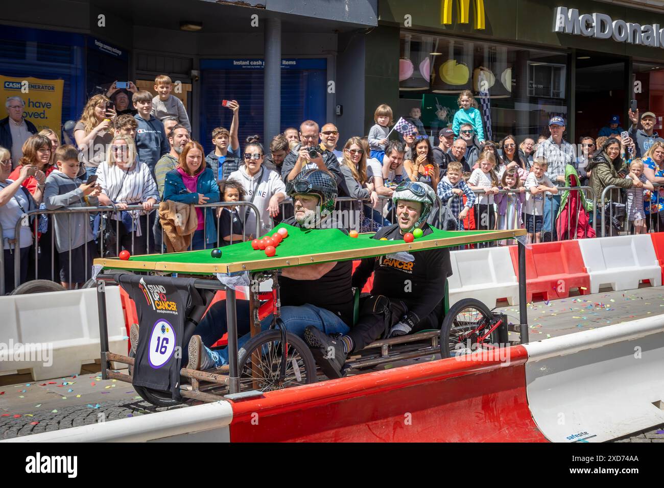 Krazy Races Warrington. A unique two-man hand-made snooker table soap ...