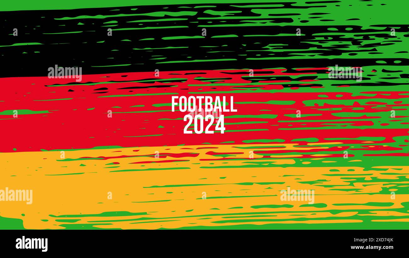 Euro Football Championship event 2024 in Germany. Flag painted with ...