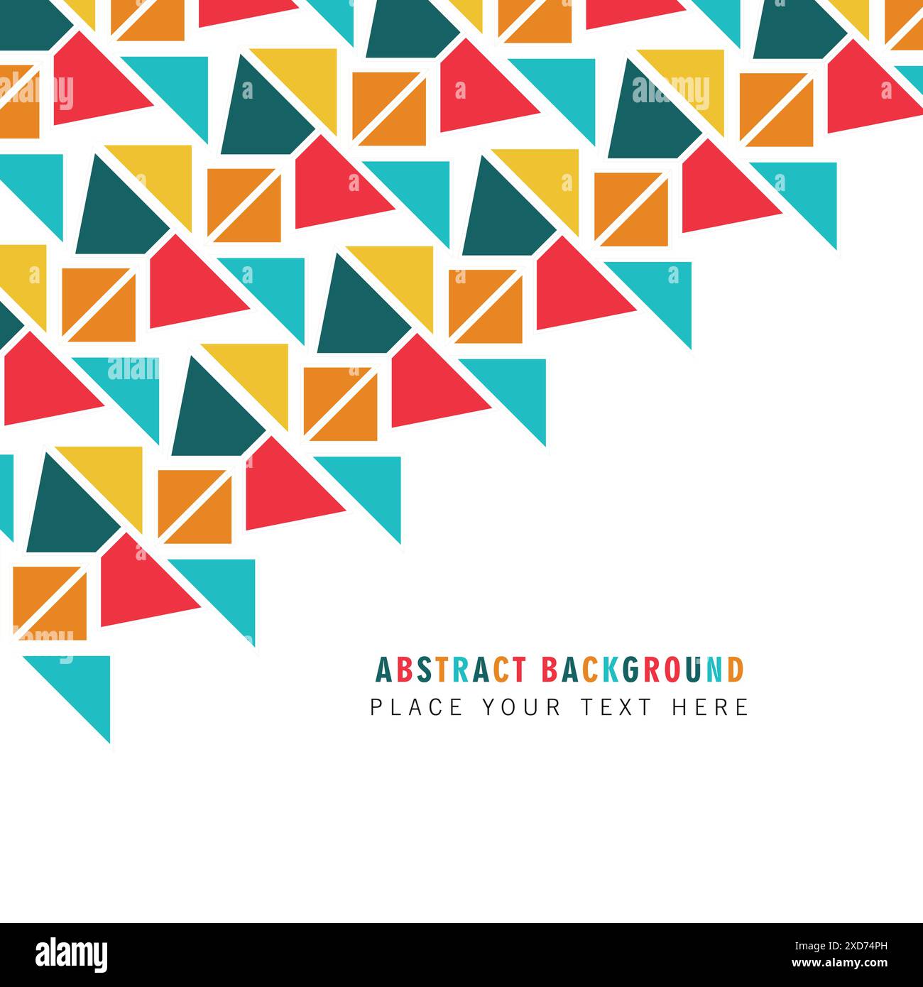 background with colorful triangles vector design illustration Stock ...