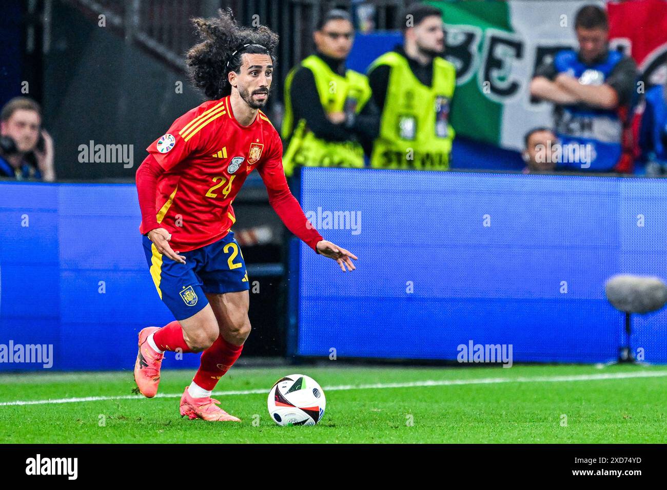 Marc Cucurella (24) of Spain during a soccer game between the national ...