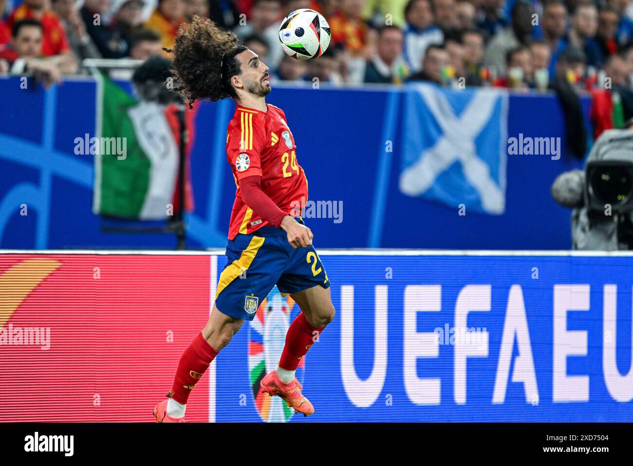 Marc Cucurella (24) of Spain during a soccer game between the national ...