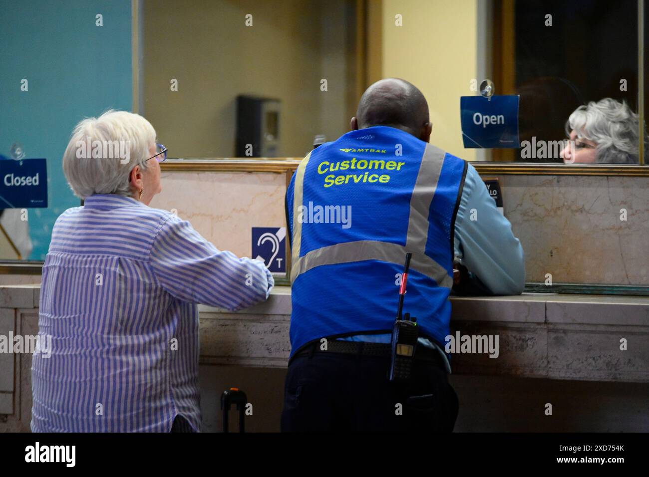 Philadelphia, United States. 20th June, 2024. Passengers inquire ...
