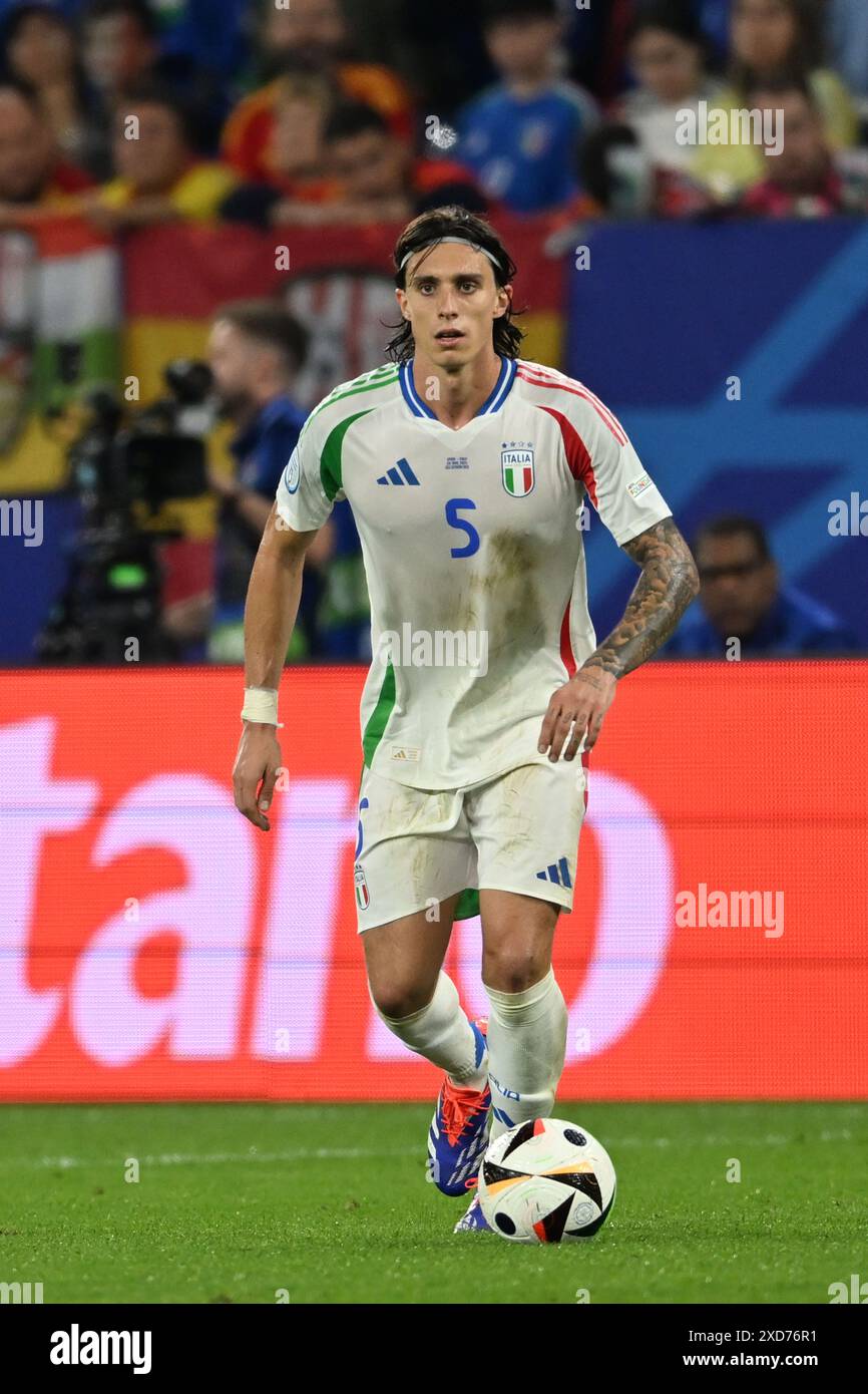Riccardo Calafiori (Italy) during the UEFA Euro Germany 2024 match ...