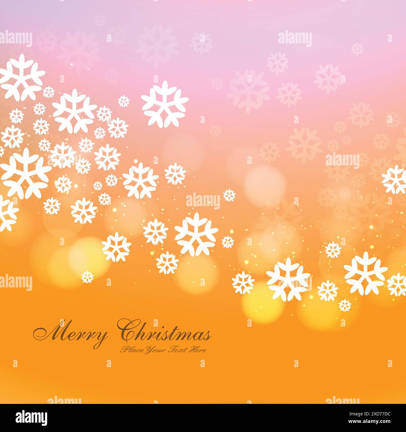 Postcard snowflakes christmas ball Stock Vector Images - Alamy