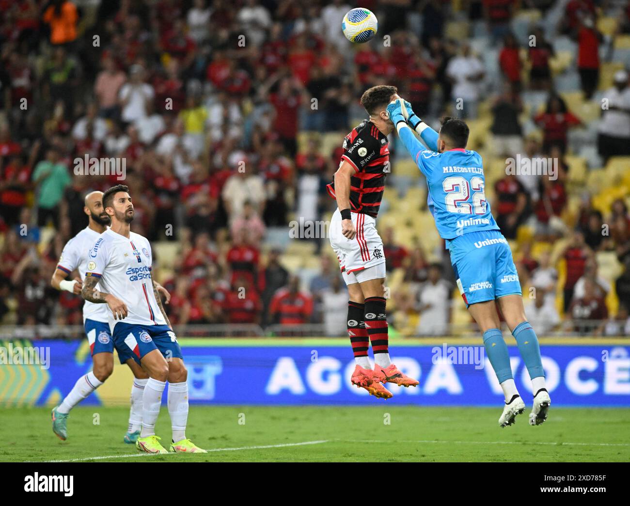 Marcos Felipe da Bahia during the game between Flamengo and Bahia at ...