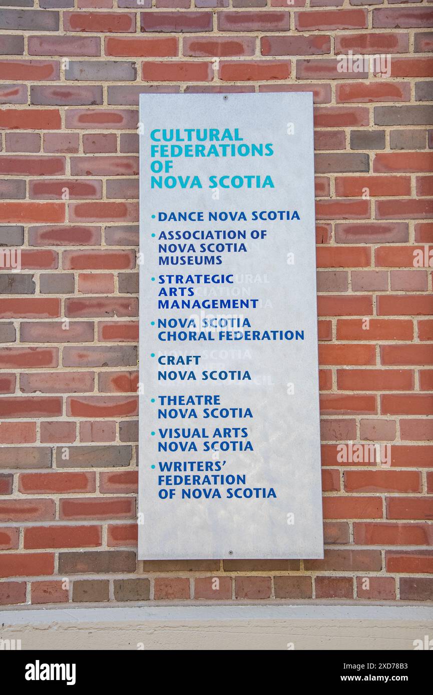 Cultural Federations of Nova Scotia sign on Marginal Road at the ...
