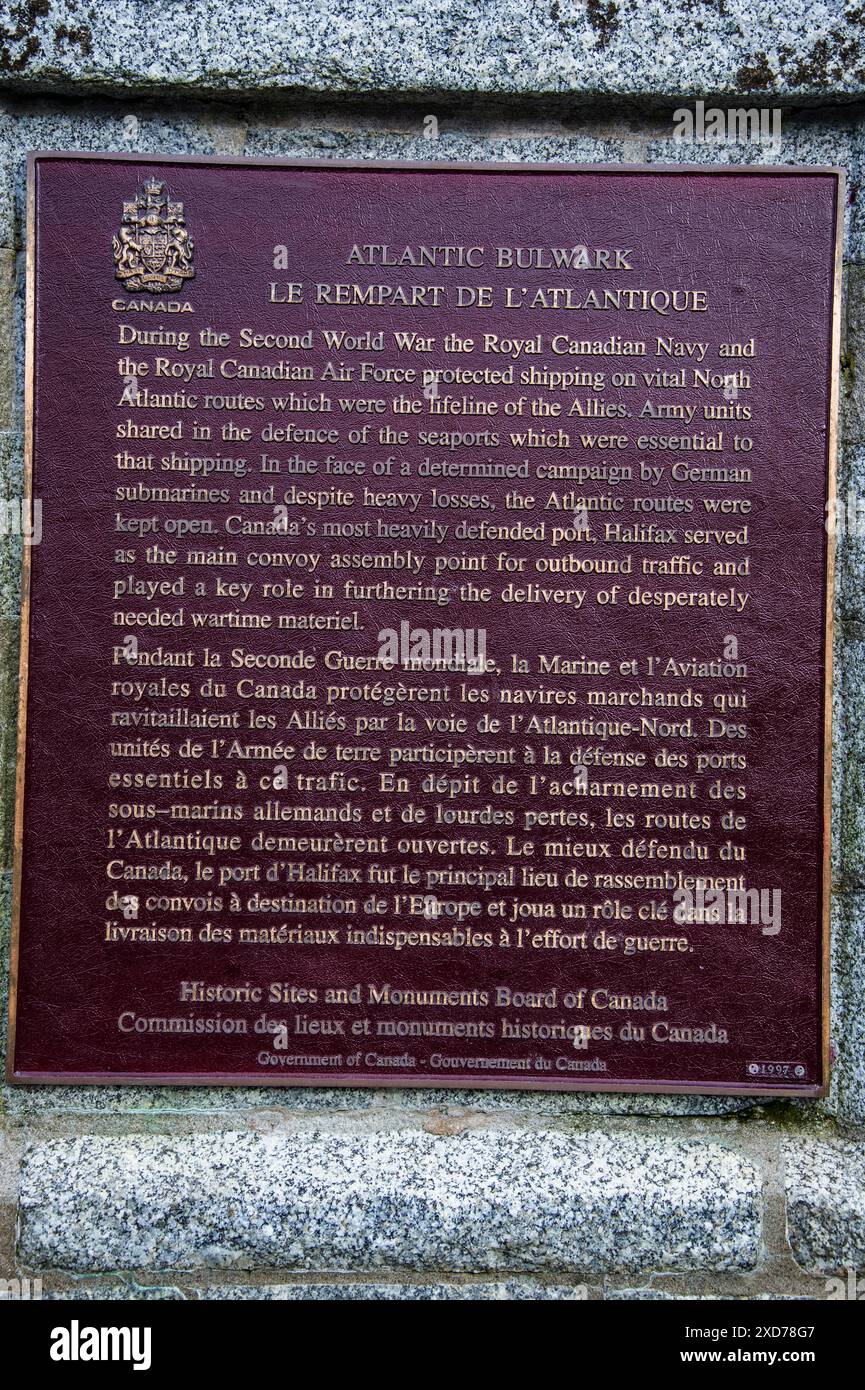 Plaque Atlantic Bulwark protecting shipping routes at Point Pleasant ...