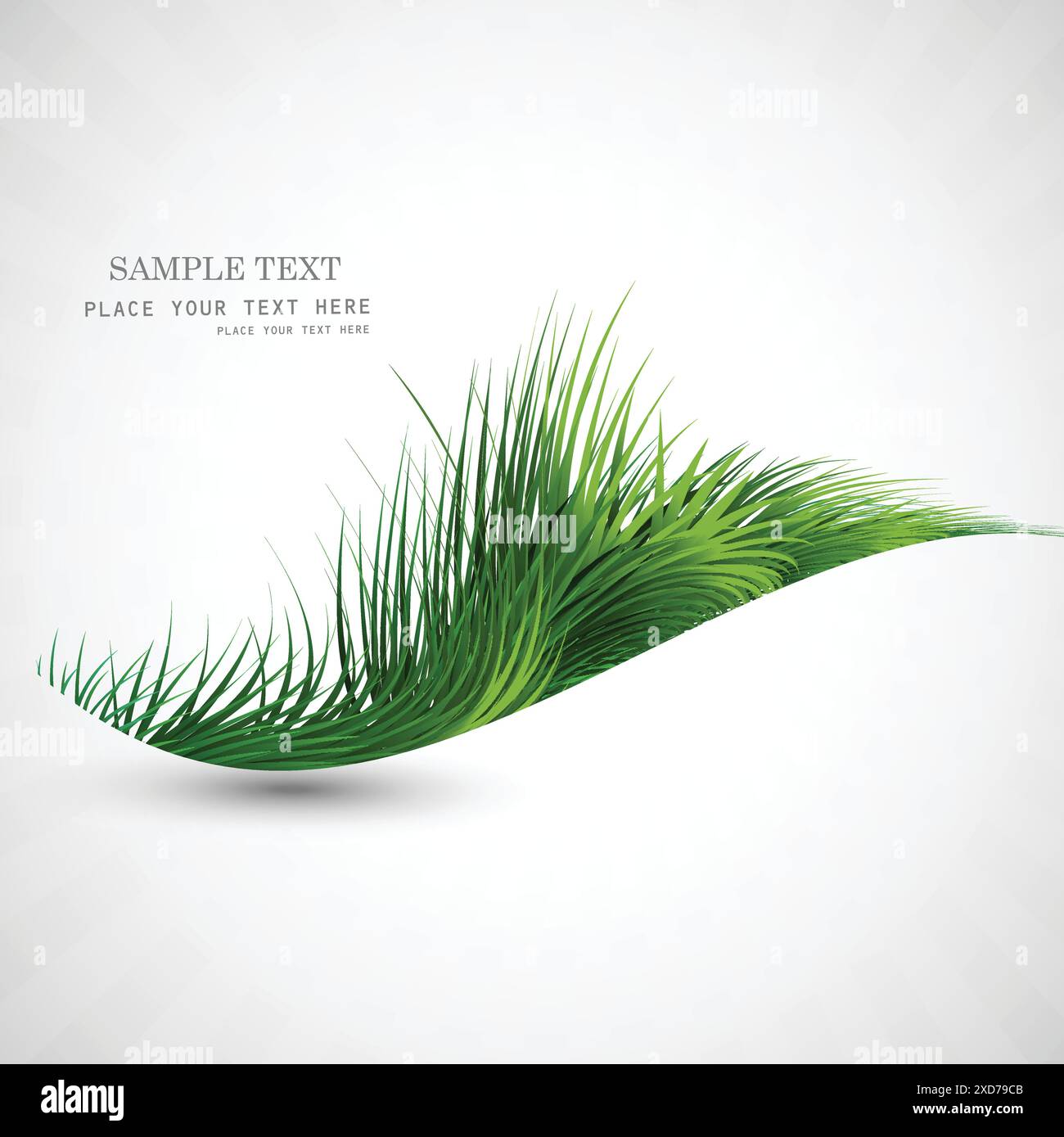 background with grass wavy line vector design illustration Stock Vector ...