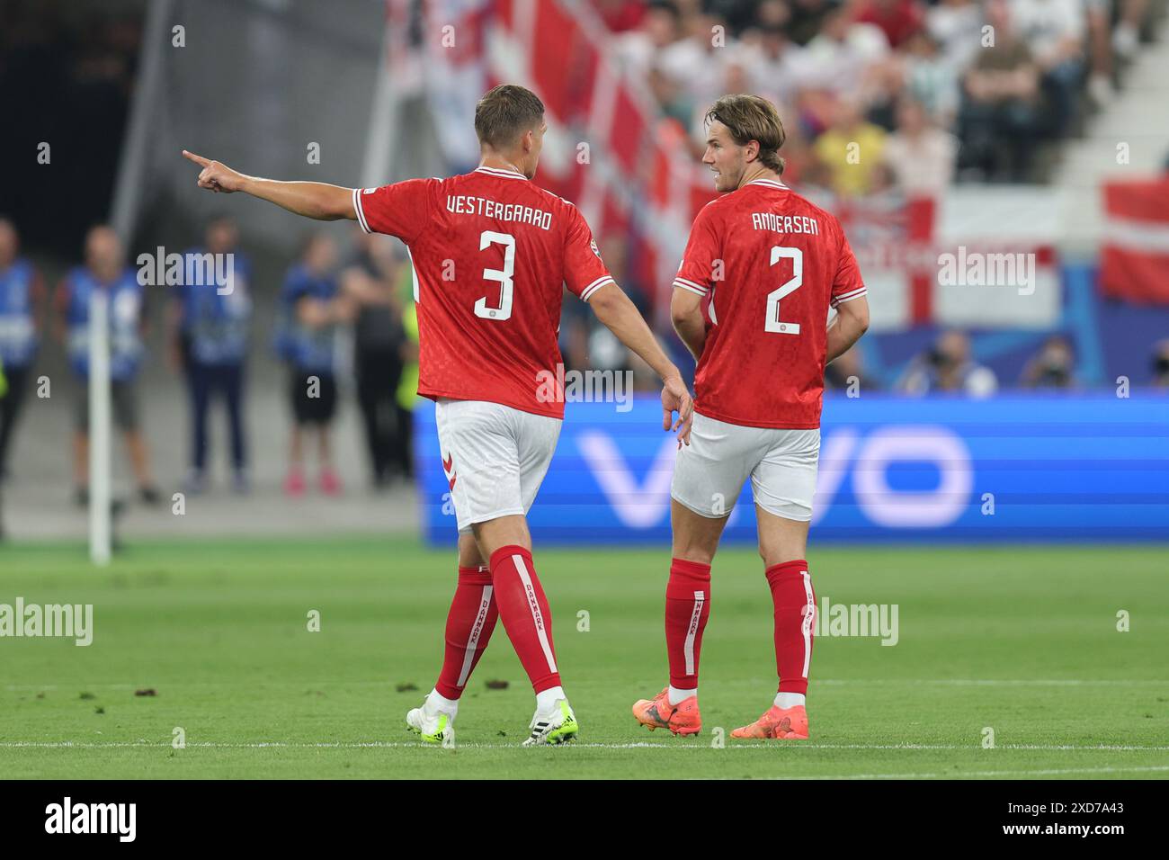 Jannik Vestergaard (Denmark)Joachim Andersen (Denmark) during the UEFA ...