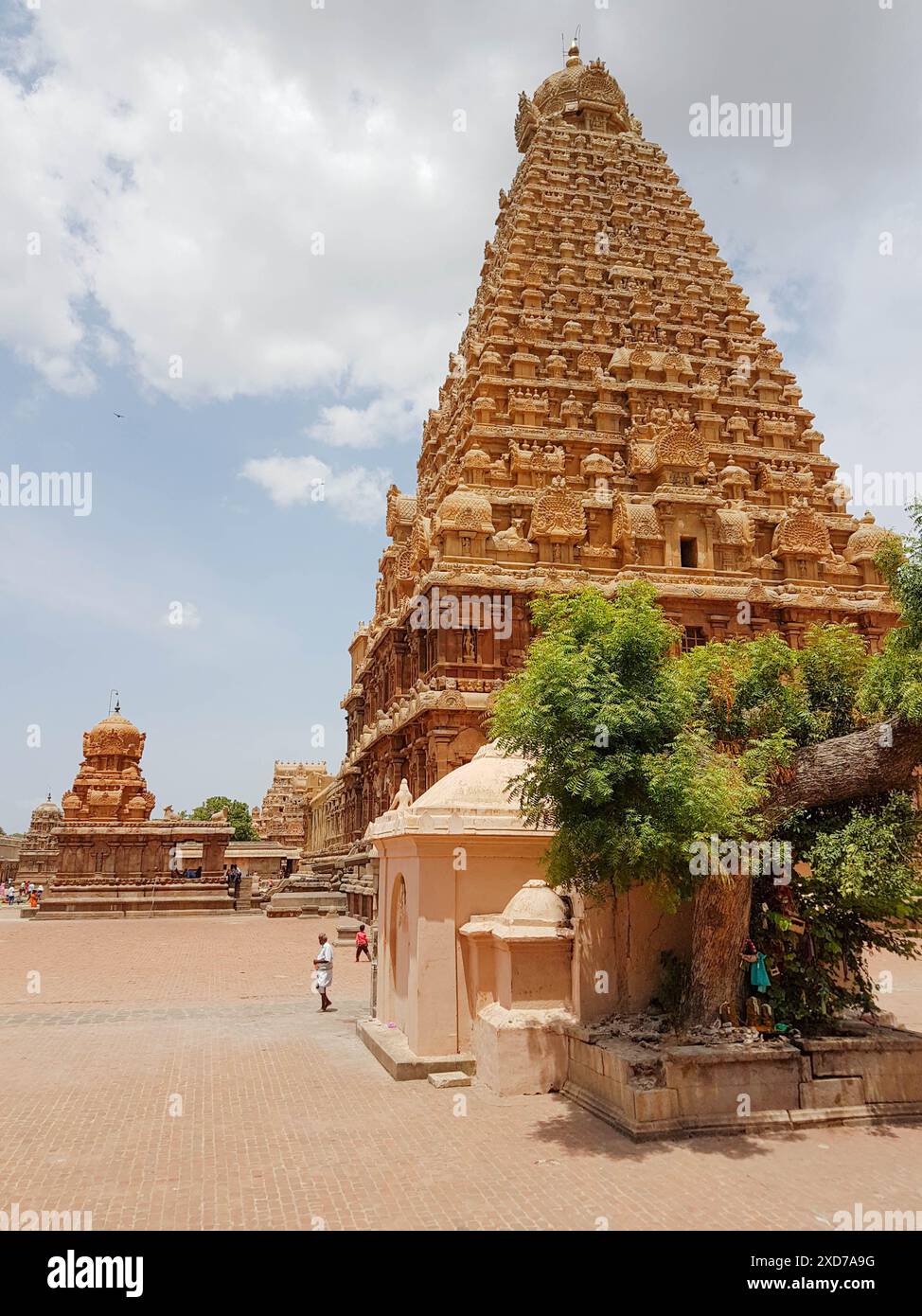 The Brihadeeswarar temple in Thanjavur, Tamilnadu, India Stock Photo ...