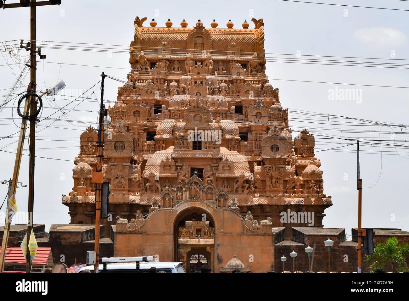 The Brihadeeswarar temple in Thanjavur, Tamilnadu, India Stock Photo ...