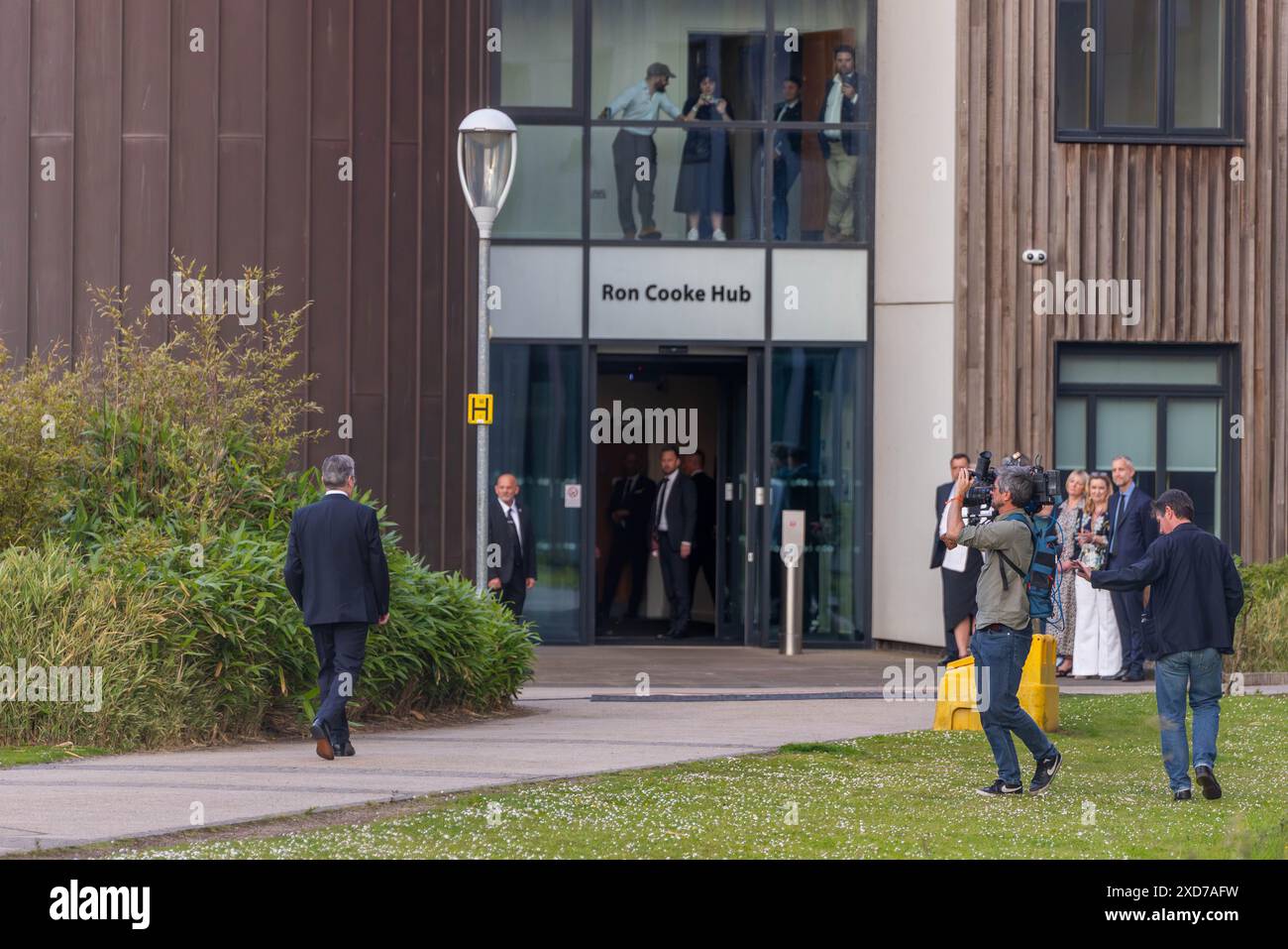 York, UK. 20 JUN, 2024. Kier Starmer walks towards the BBC question ...