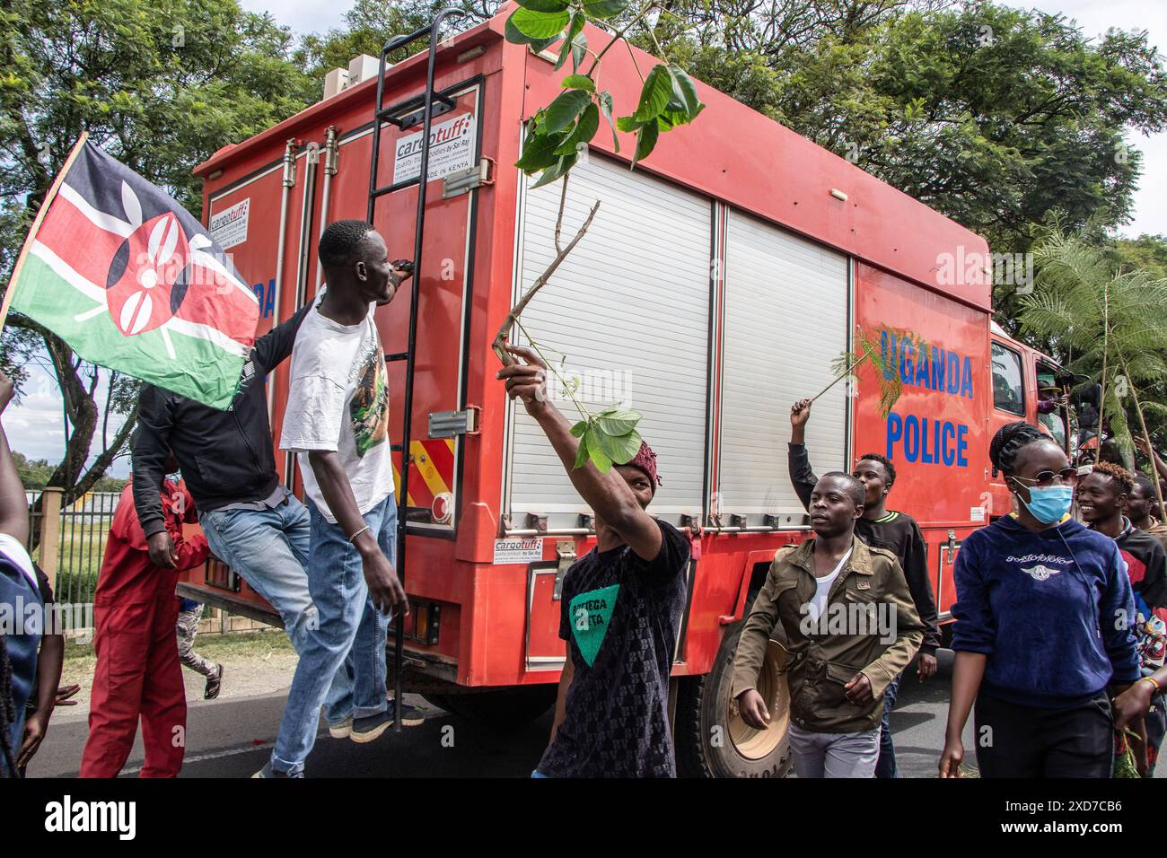 Ugandan police fire truck hi-res stock photography and images - Alamy