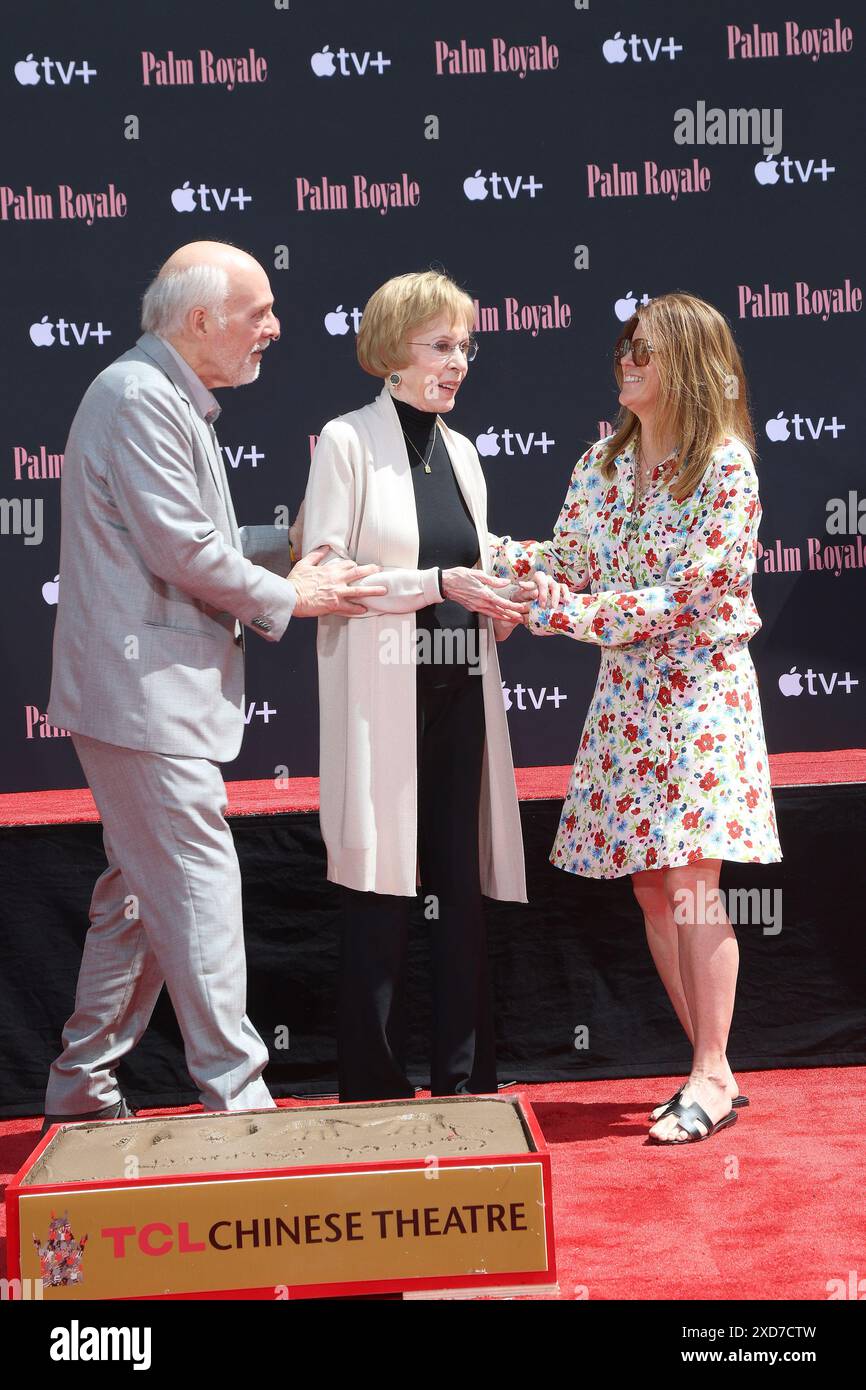 June 20, 2024, Los Angeles, California, USA: Brian Miller, Carol Burnett, Katie O'Connell at a ...