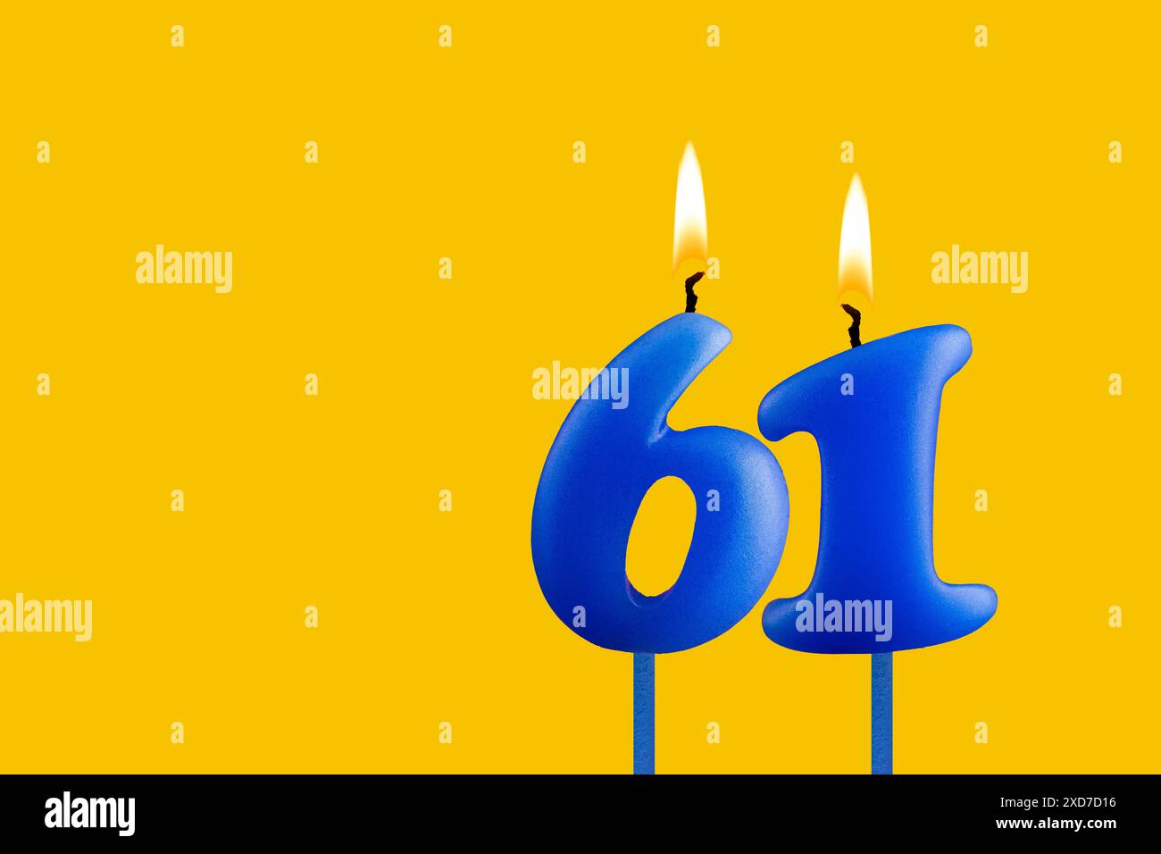 Birthday candle number 61 hi-res stock photography and images - Alamy