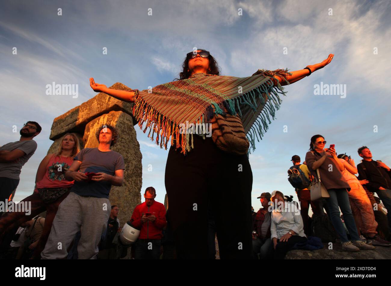 Salisbury, England, UK. 20th June, 2024. One of those celebrating the ...
