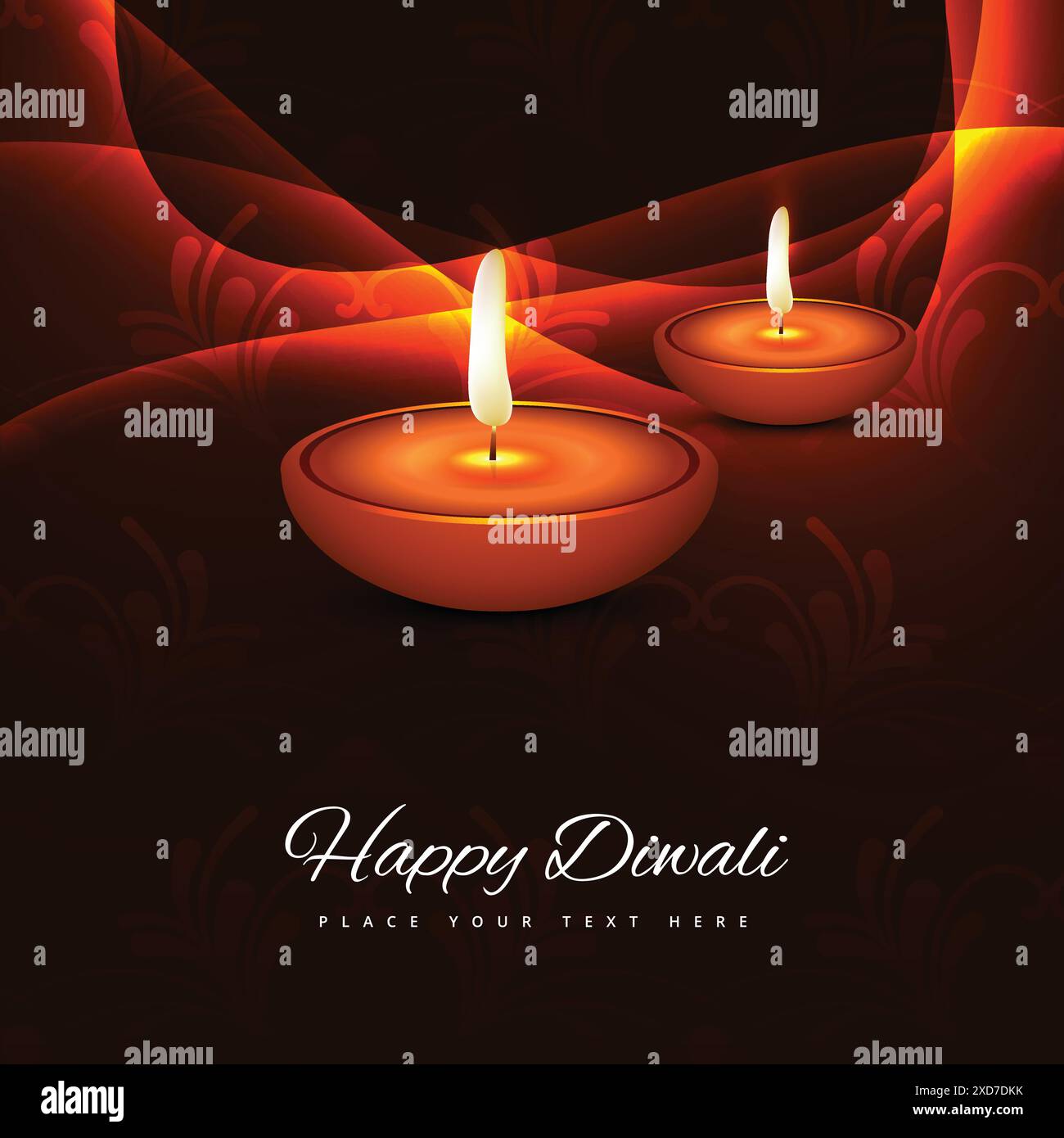 diwali greeting card background vector design illustration Stock Vector ...