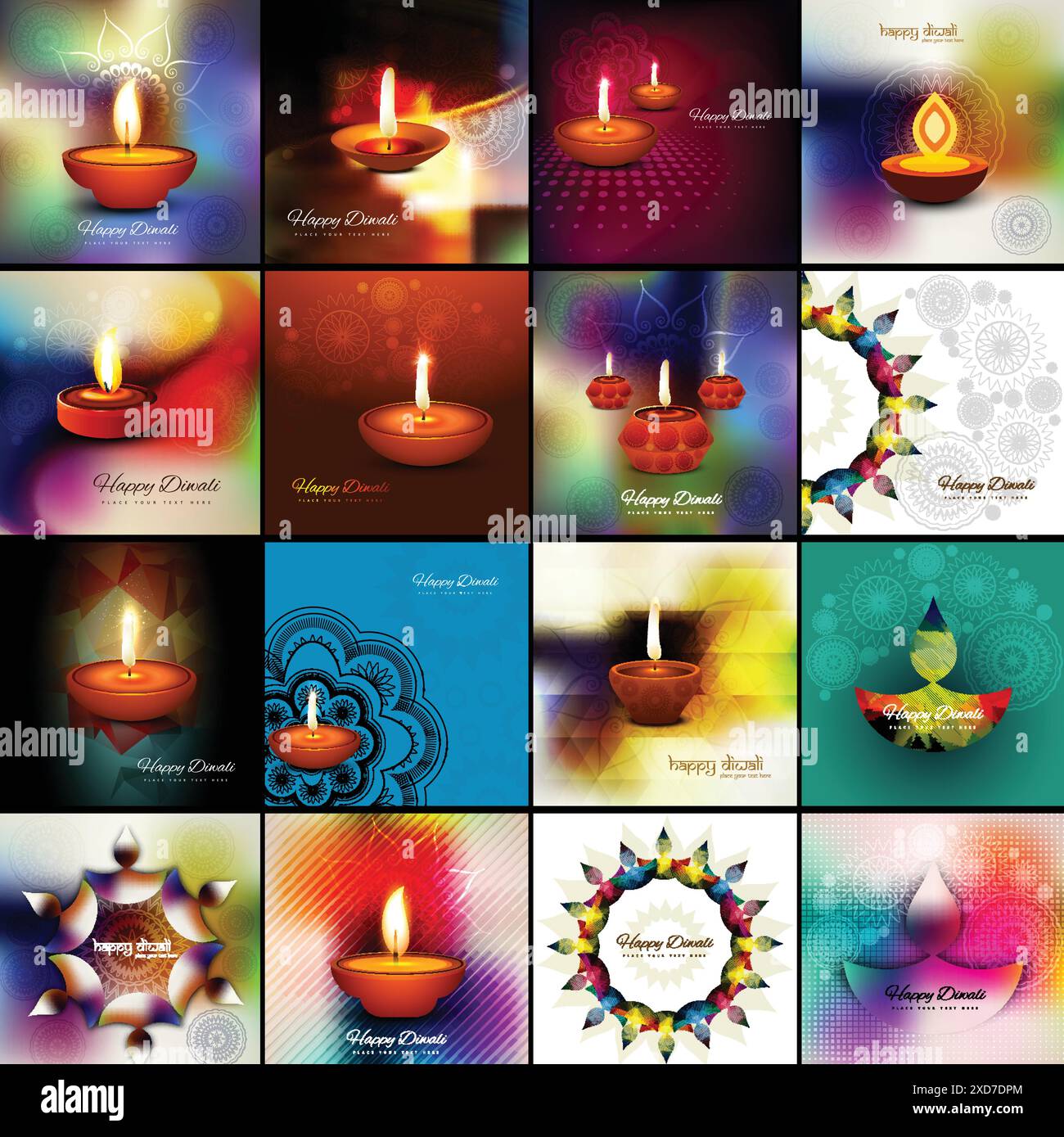 Collection diya vector vectors hi-res stock photography and images - Alamy