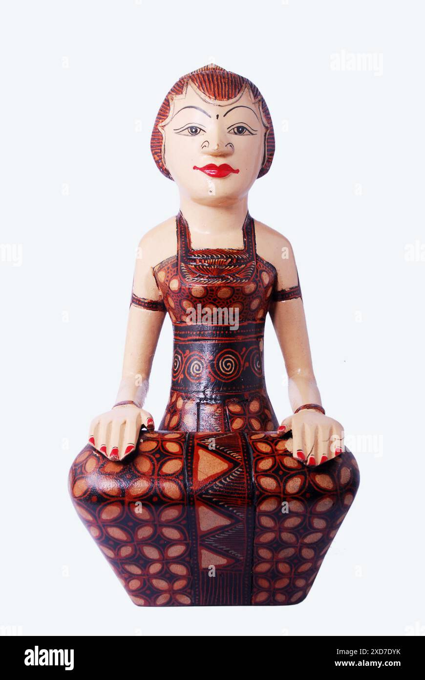 Figure statue of the bride wearing traditional Javanese clothes ...