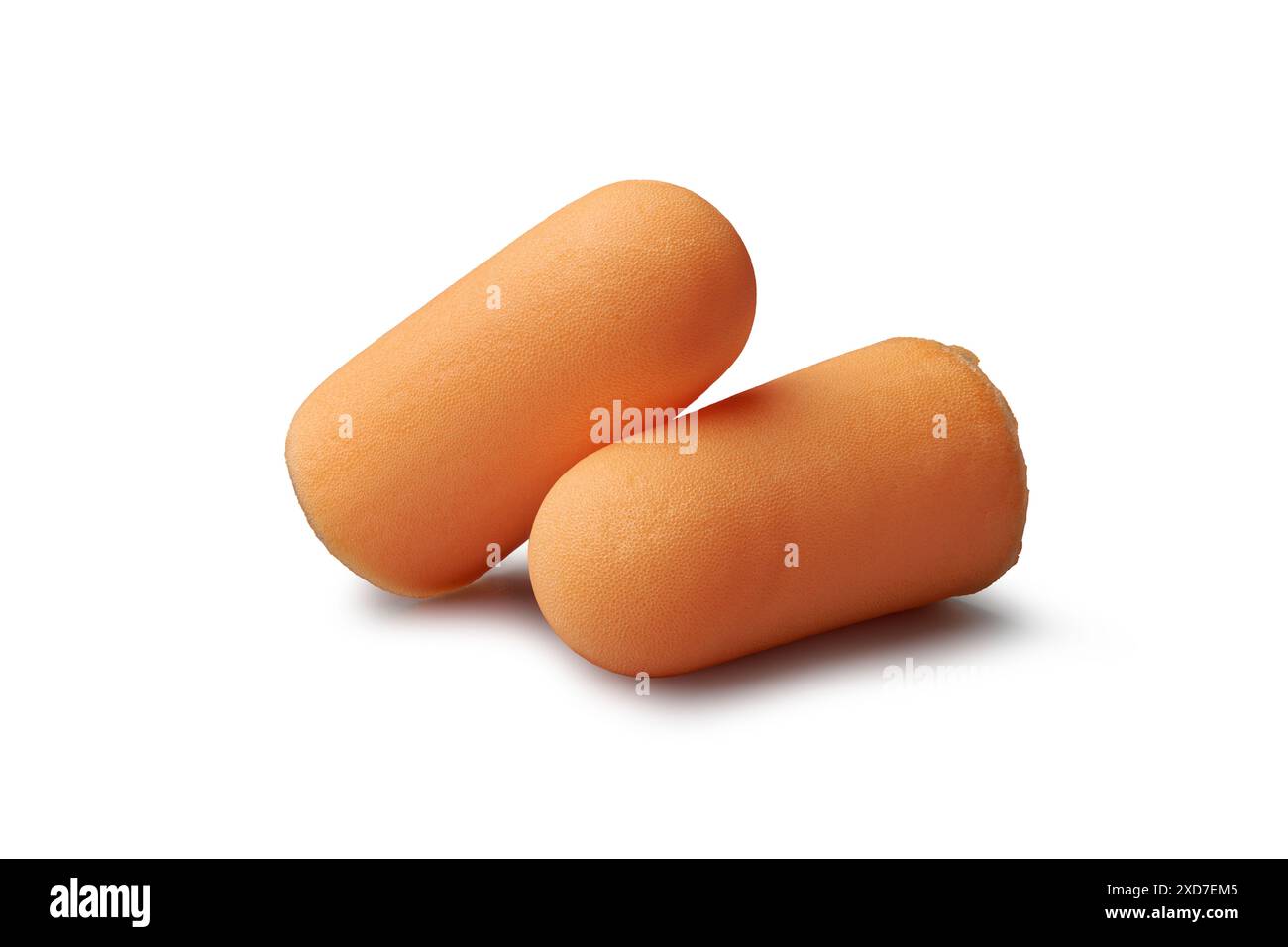disposable soft expandable foam earplugs isolated white background ...