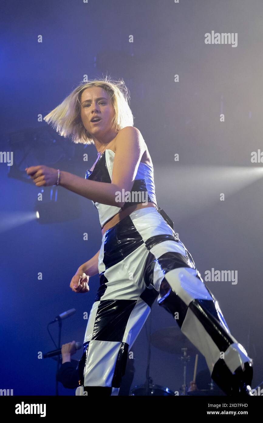 Newport, UK. 20th June, 2024. Norwegian Scandi-pop singer Dagny Norvoll ...