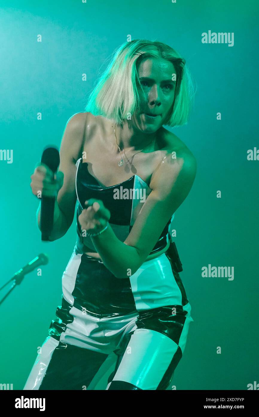 Newport, UK. 20th June, 2024. Norwegian Scandi-pop singer Dagny Norvoll ...