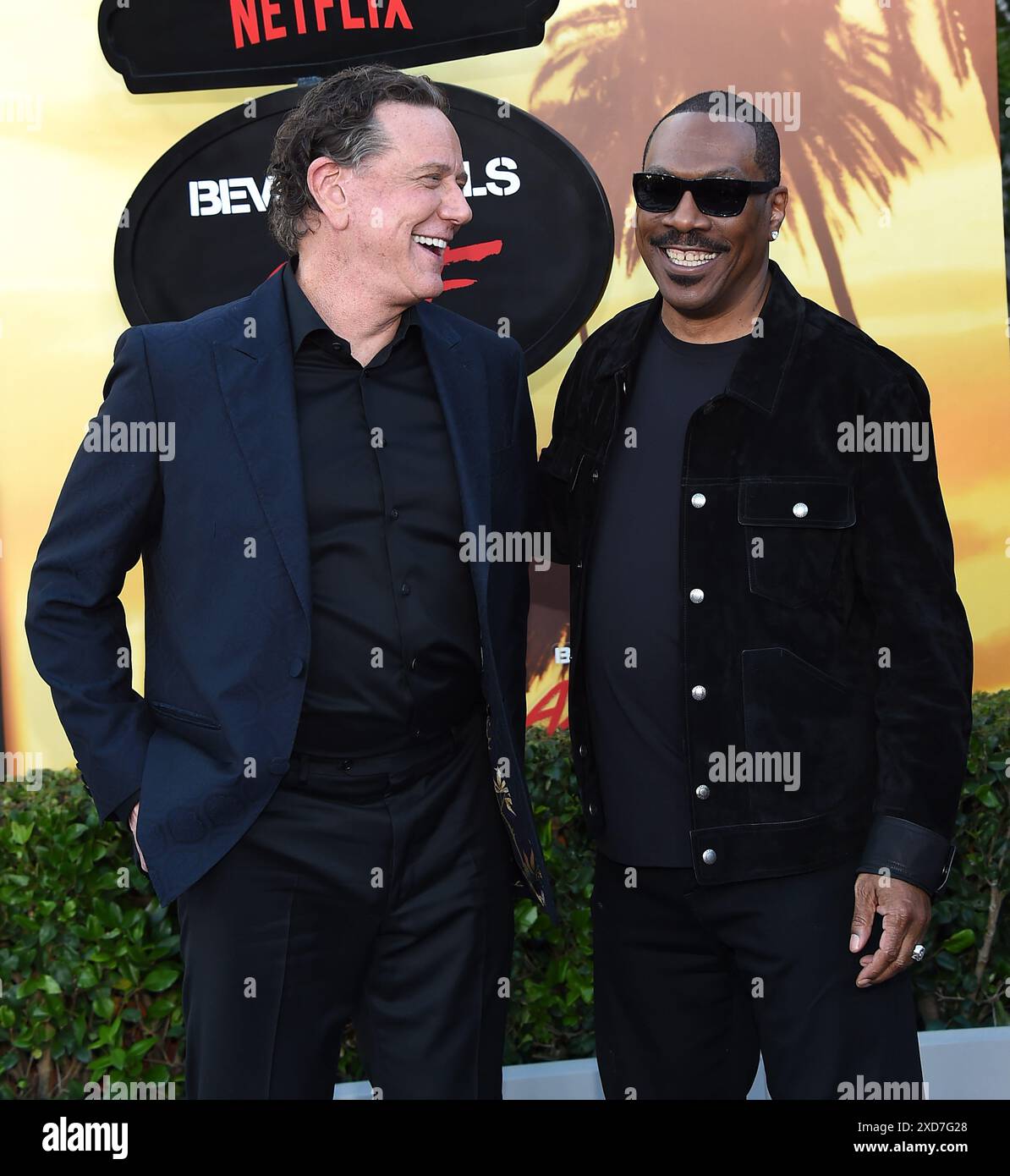 Judge Reinhold and Eddie Murphy arriving to the “Beverly Hills Cop ...