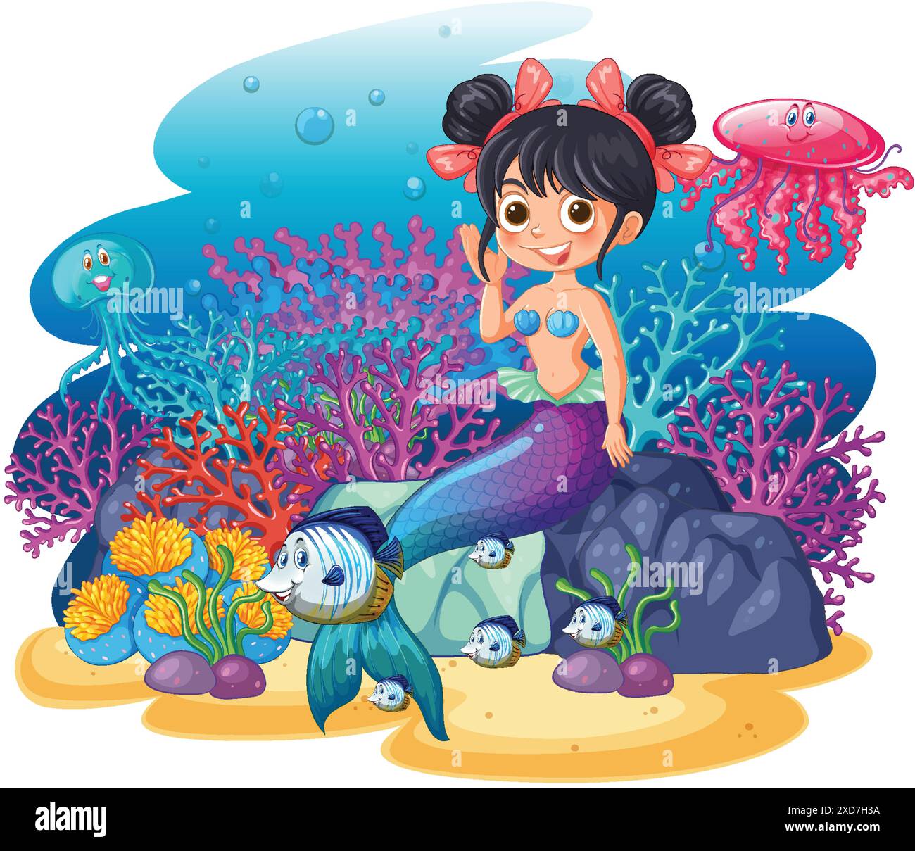 Coral reef rocks sea Cut Out Stock Images & Pictures - Alamy