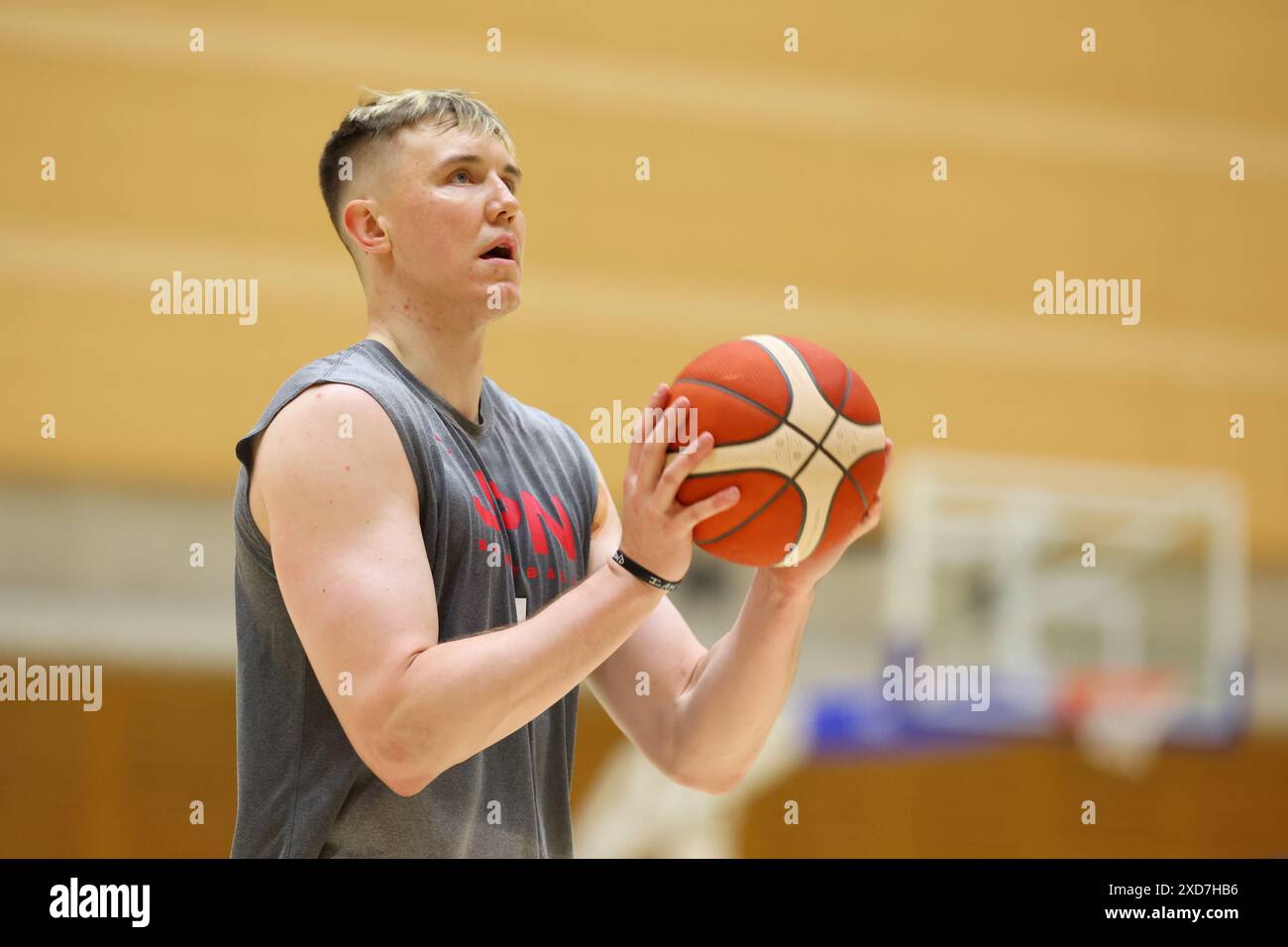 Hokkaido, Japan. 21st June, 2024. Josh Hawkinson (JPN) Basketball ...