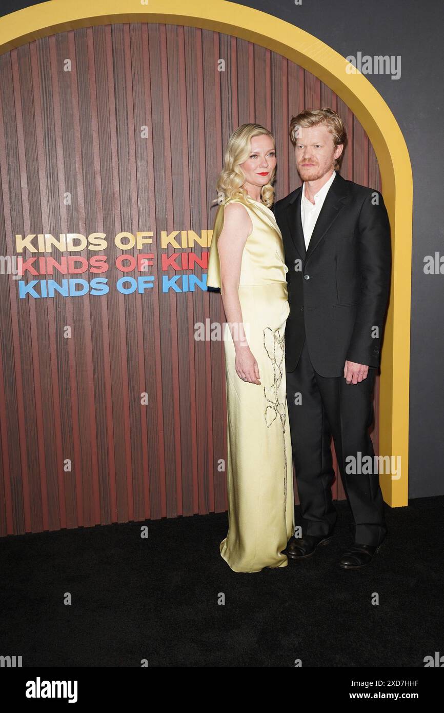 Ny. 20th June, 2024. Kirsten Dunst, Jesse Plemons at arrivals for KINDS ...