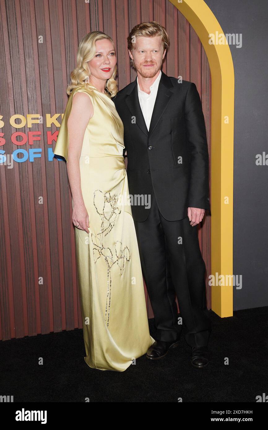 Ny. 20th June, 2024. Kirsten Dunst, Jesse Plemons at arrivals for KINDS ...