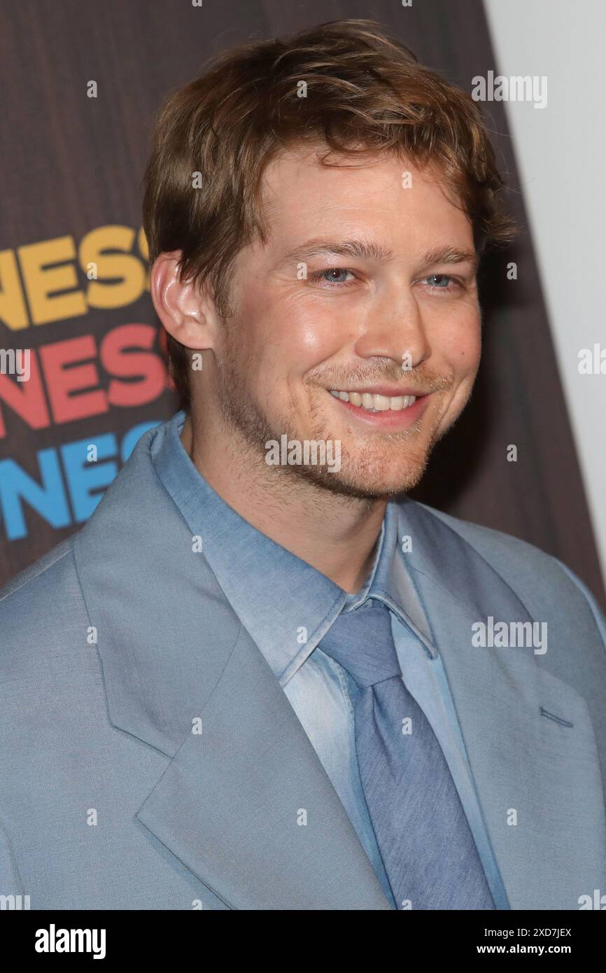 New York, New York, USA. 20th June 2024. Joe Alwyn attends a premiere of “Kinds Of Kindness” at ...