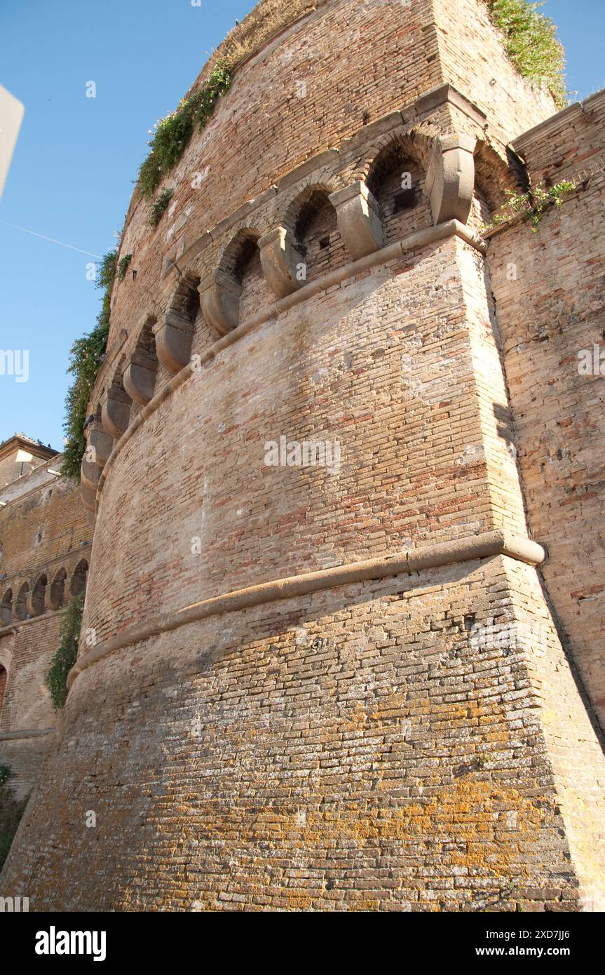Tower, Castello Caldoresco, Vasto, Abruzzo, Italy. This castle, whose ...