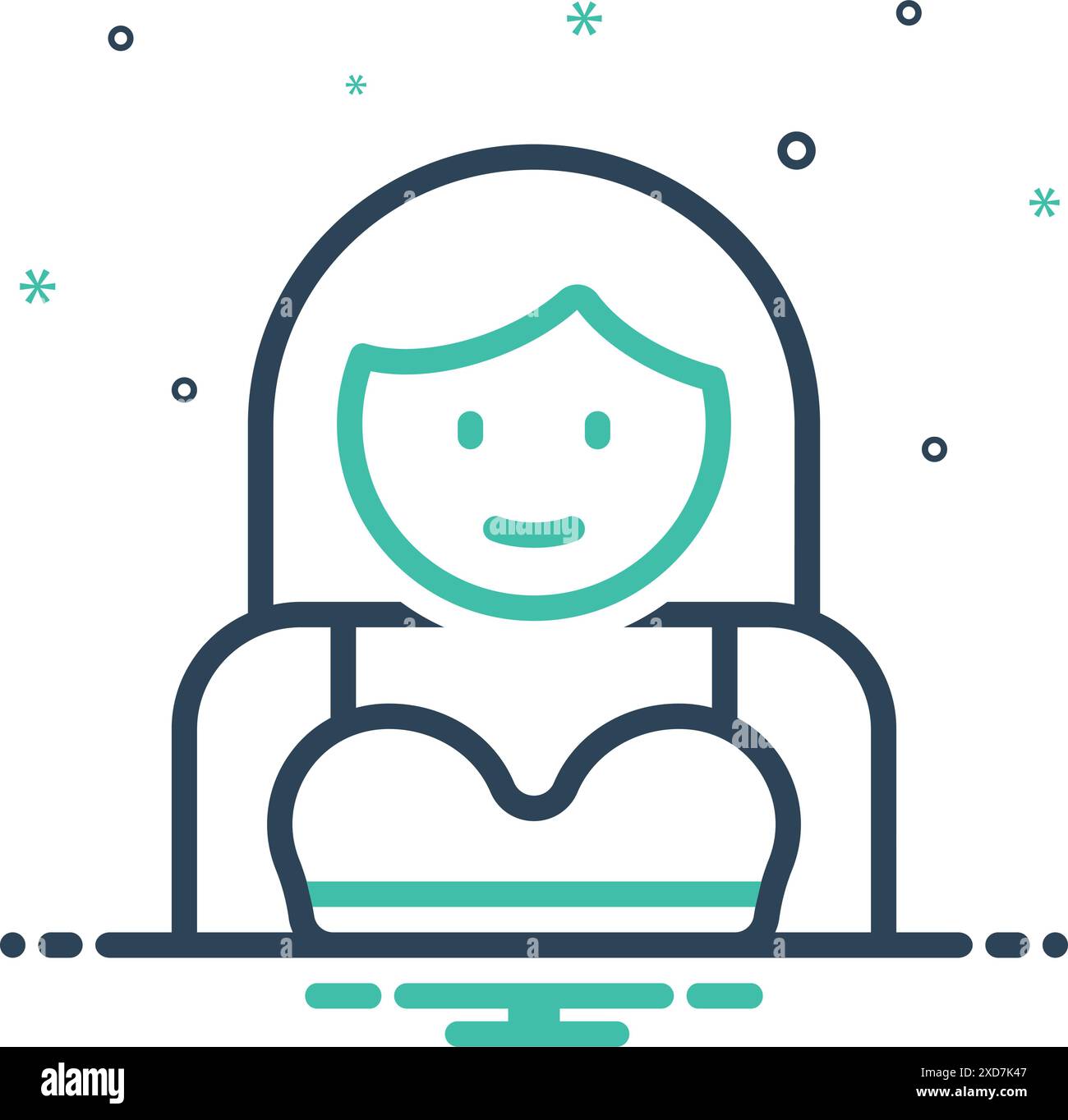 Icon for girl,gal Stock Vector Image & Art - Alamy