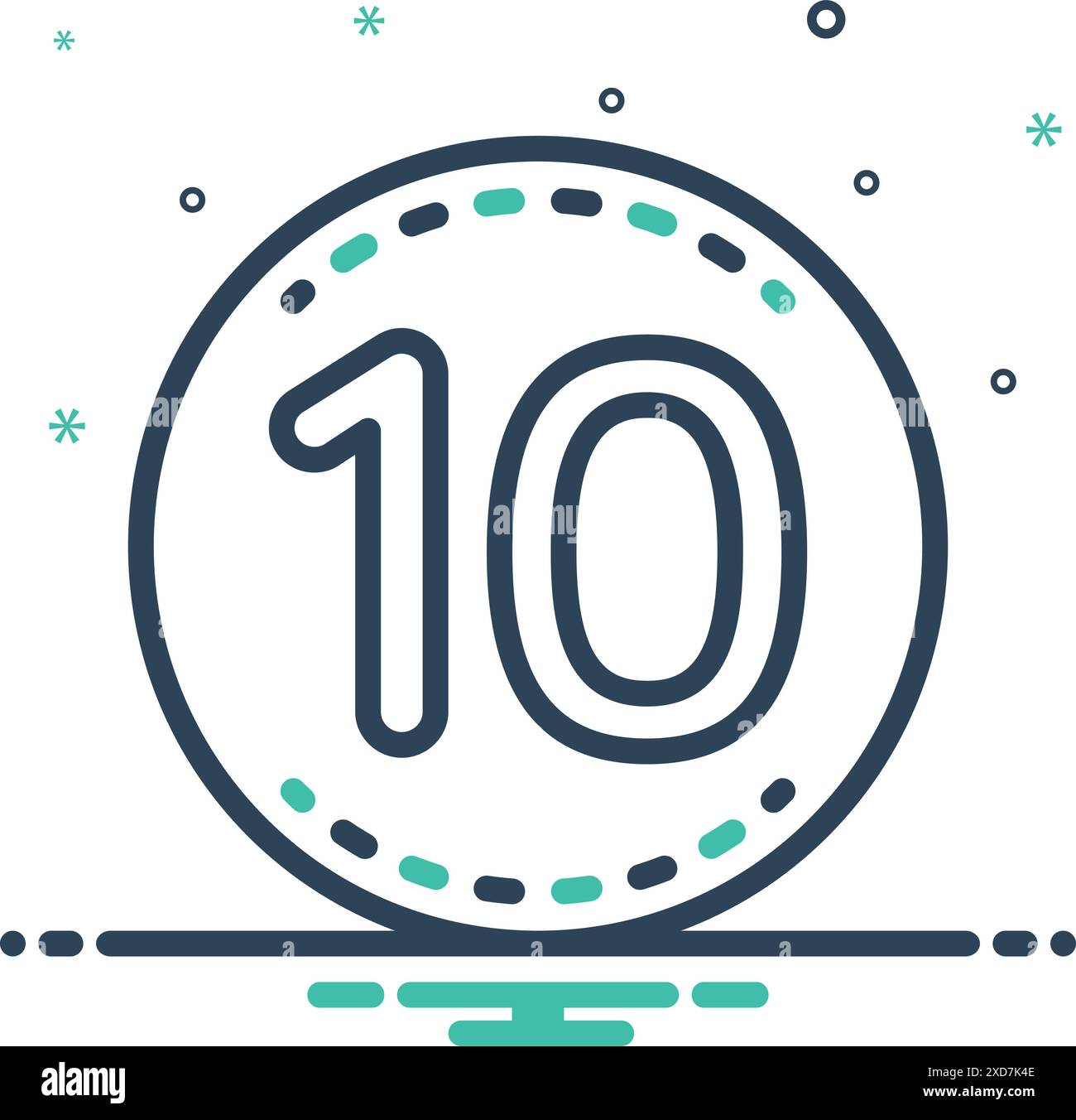 Icon for ten,number Stock Vector Image & Art - Alamy